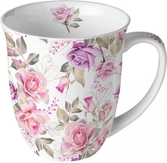 Mok - Josephine - 400ml - Rozen - Valentijn | bol.com