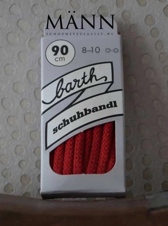 Veters dik rond 90 cm Rood (Barth) | bol
