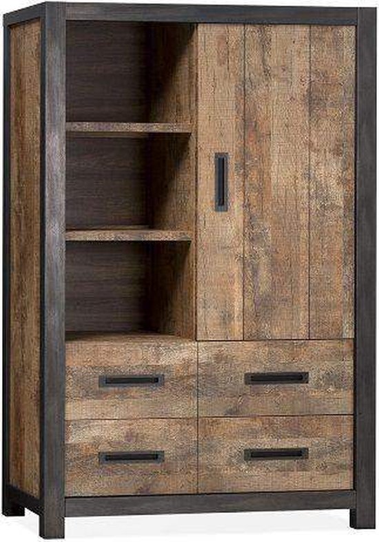 Coevorden Barkast - Opbergkast - Drankkast - Industrieel | bol.com