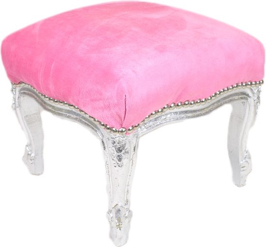 Barok Poef goud-goud - goud panter - zilver royal blauw - zilver blauw ...