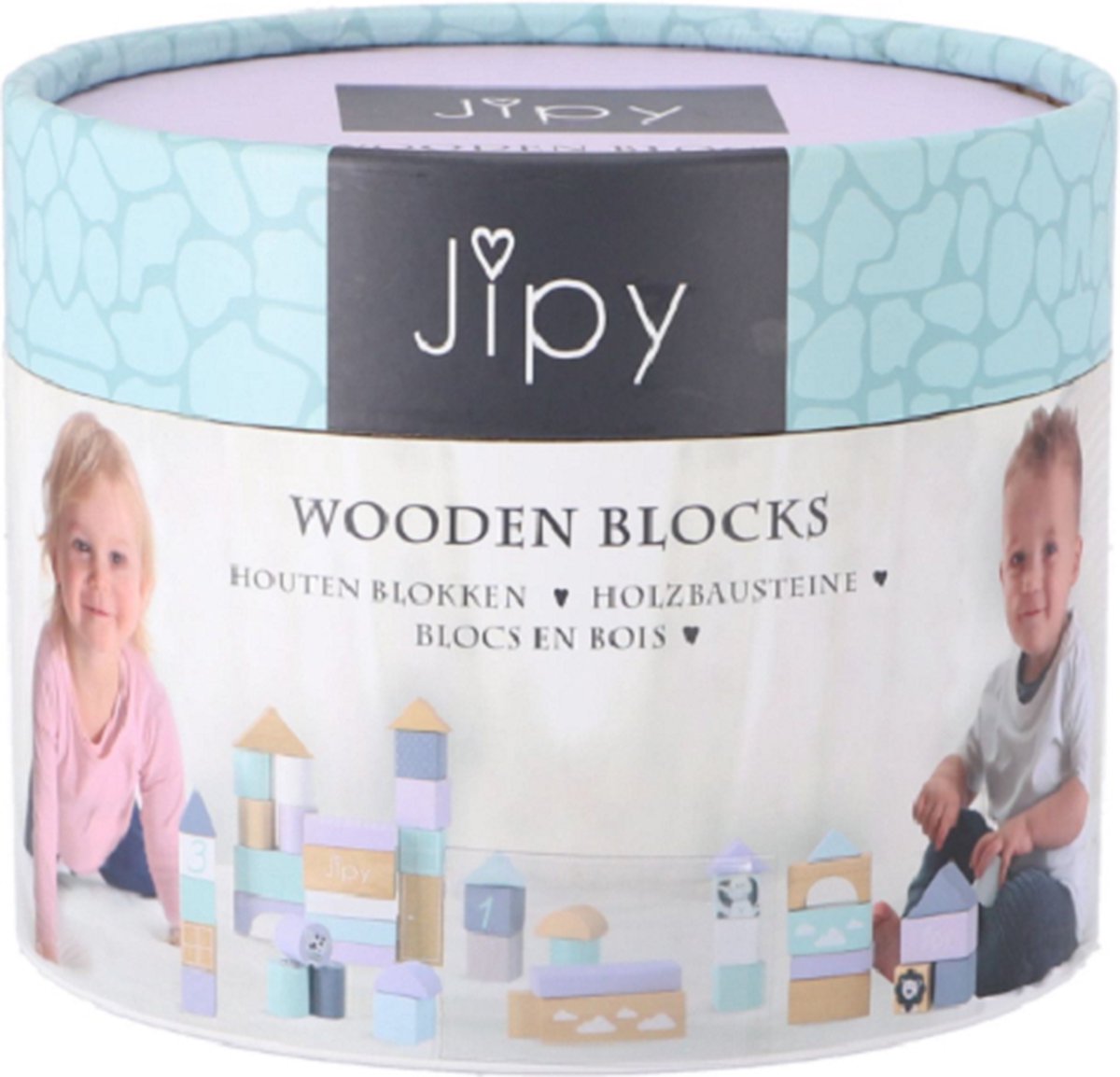 Jipy Blokkenton hout uni 48 delig | bol.com