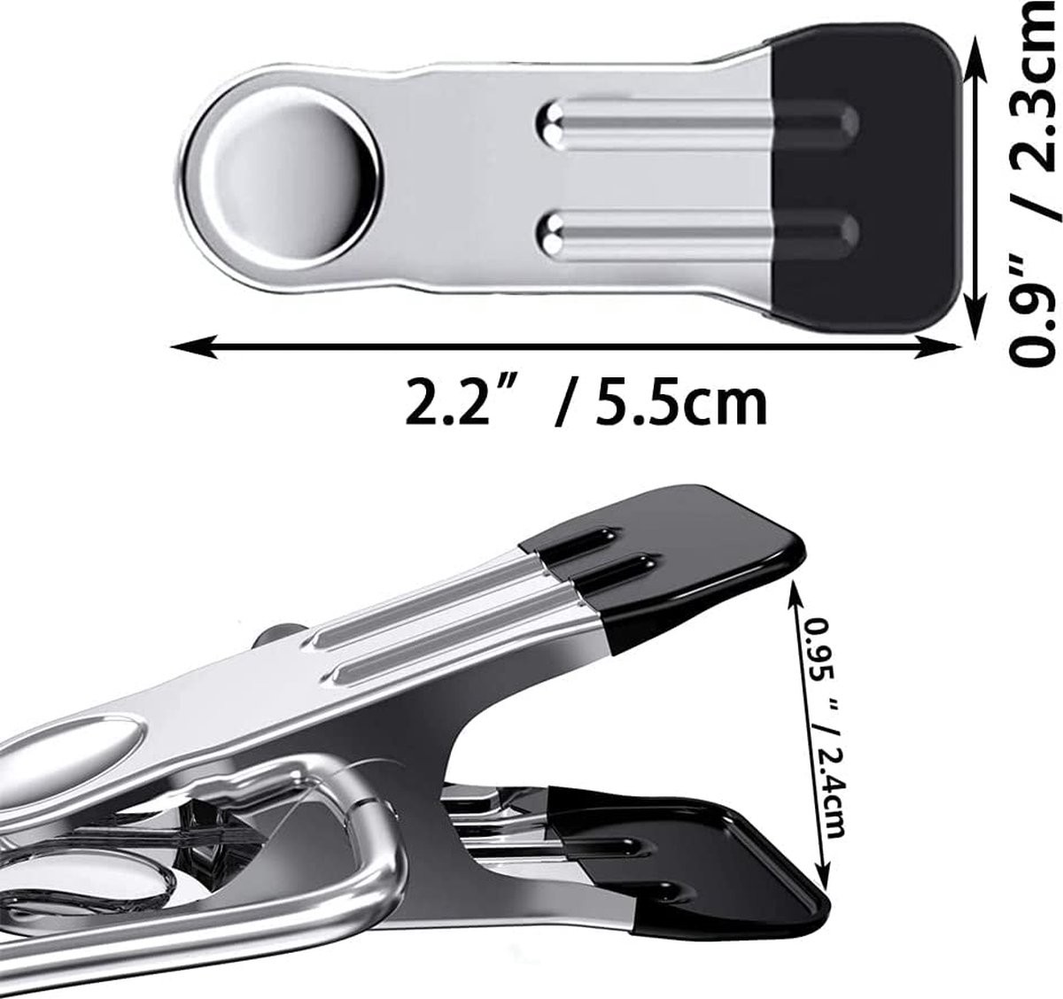 20 Stuks - Heavy Duty Wasknijpers - RVS Kleding Knijpers ...