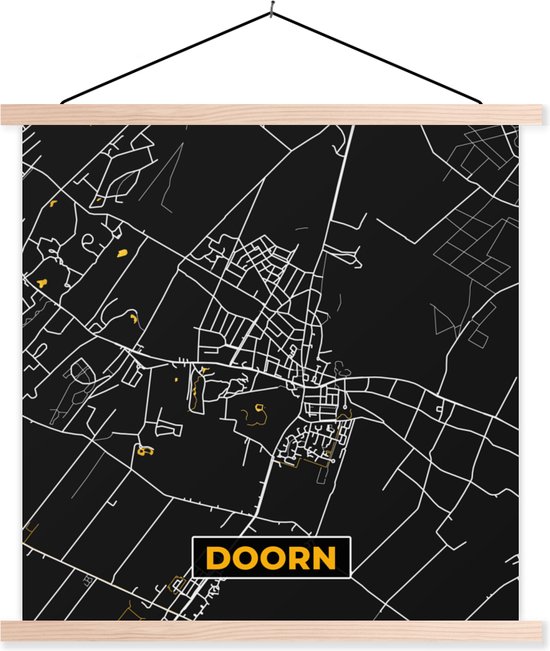 Posterhanger incl. Poster - Schoolplaat - Doorn - Plattegrond - Kaart ...