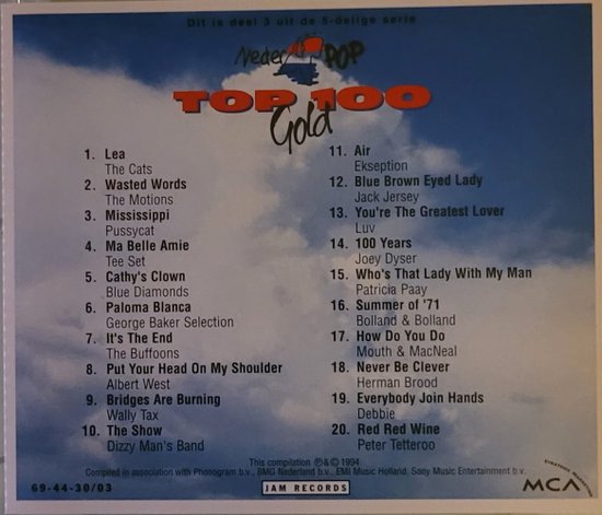 Nederpop Top 100 Gold deel 3, various artists | Muziek | bol.com