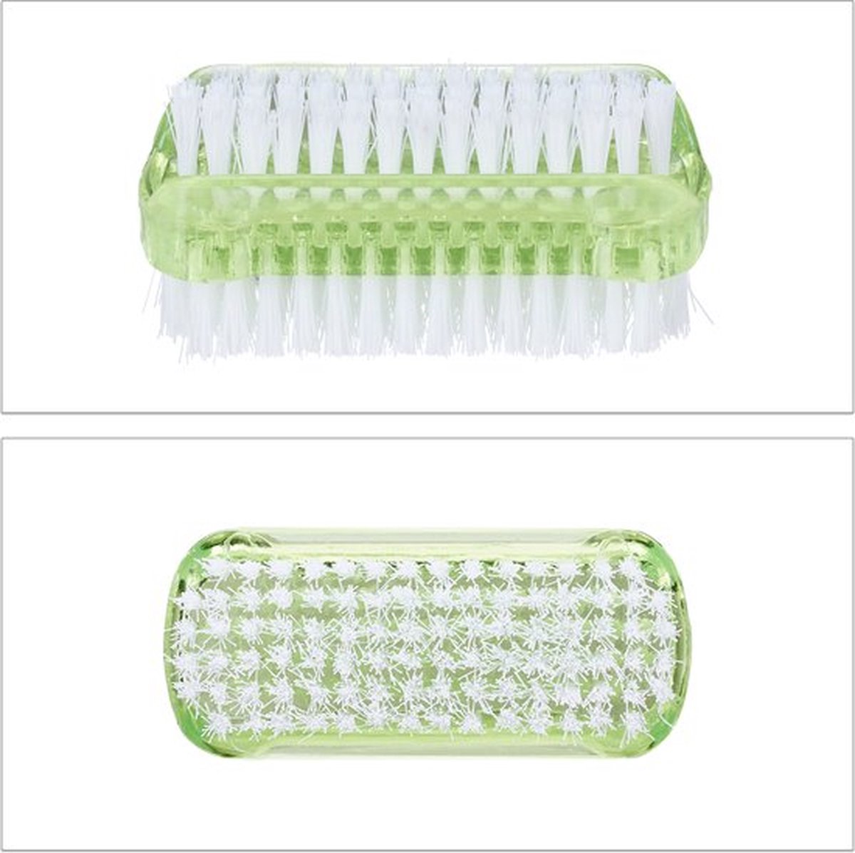 Borvat® | nagelborstel kunststof | nagelborsteltje 2 stuks | borstel nagels | harde... | bol.com