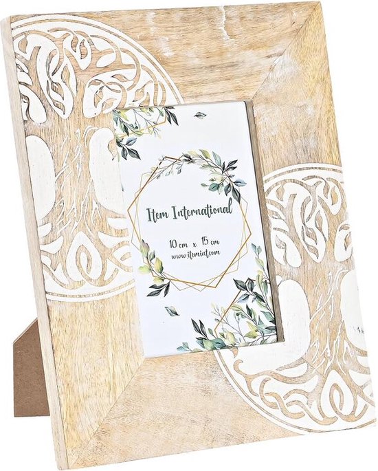 Fotolijsten DKD Home Decor 20 x 2 x 25,5 cm Kristal Boomstructuur Bruin ...