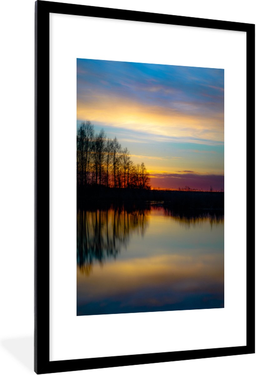 Poster - Fotolijst - Avond - Lucht - Natuur - Water - Poster kader ...