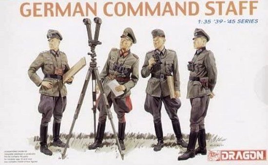 1:35 Dragon 6213 German Command Staff - Figures Plastic kit | bol.com