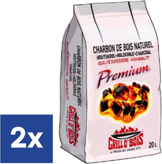 Houtskool Premium - 2 x 20 l | bol.com