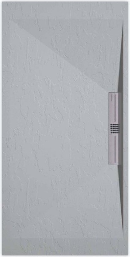 Sanifun douchebak Stone Side Gray 7035 Slate 1600 x 800 S | bol.com