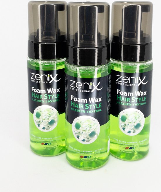 Zenix men series hair style foam herb blend strong natural - 150 ml ...