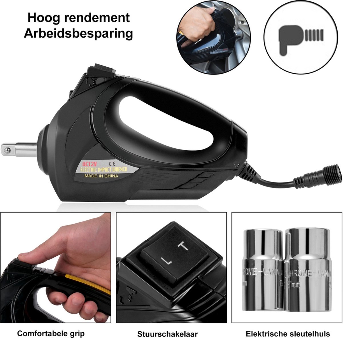 Bolture Elektrische Krik - Hydraulische Autokrik - Schaarkrik - 12V ...
