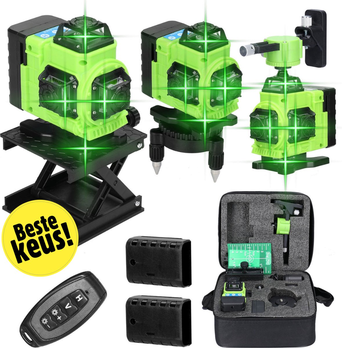 Topshop Kruislijnlaser - Proffesionele Kruislijnlaser - 4D - 16 Lijnen ...