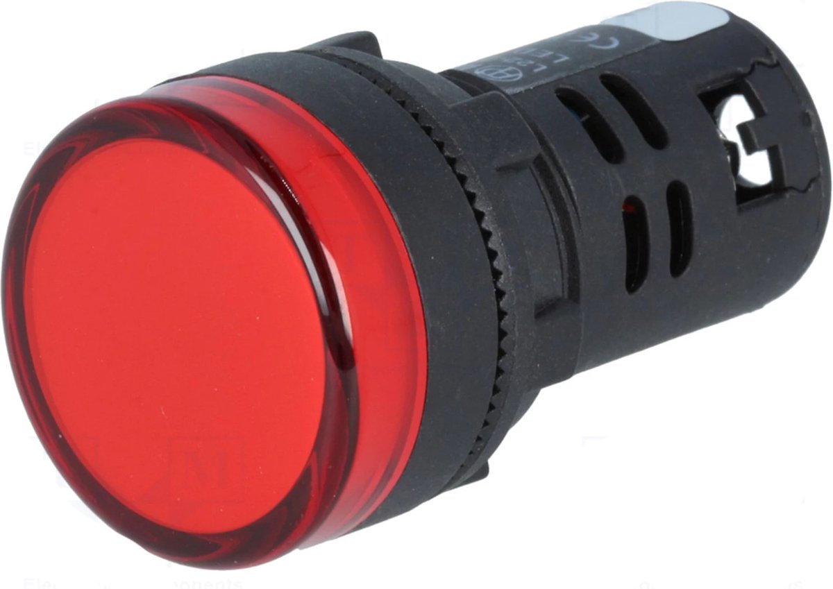 Controlelampje - LED indicator - 24V - 22mm - Rood | bol.com