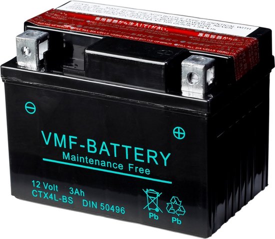 VMF Accu / Batterij YTX4L-BS 3ah(50496) | bol