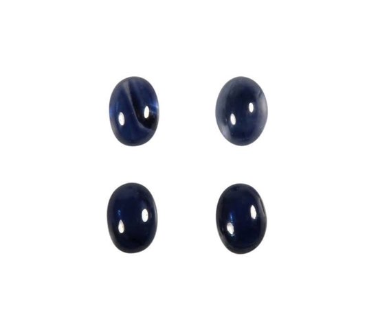 Saffier (blauw) cabochon ovaal 7 x 5 mm | bol