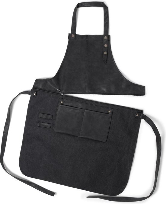 SENZA Schort - Afritsbaar - BBQ accessoires - Unisex - Canvas/Vegan ...