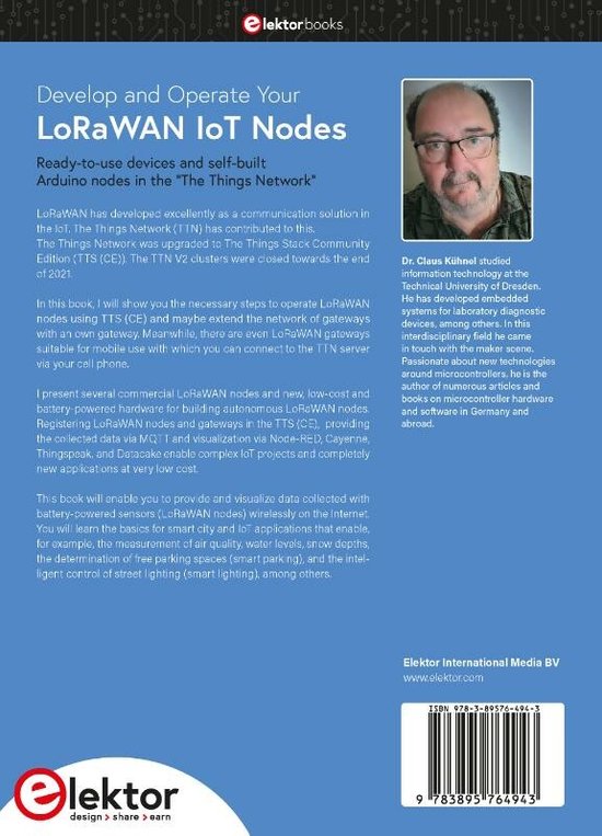 Develop And Operate Your Lorawan Iot Nodes Kühnel Claus 9783895764943 Boeken Bol