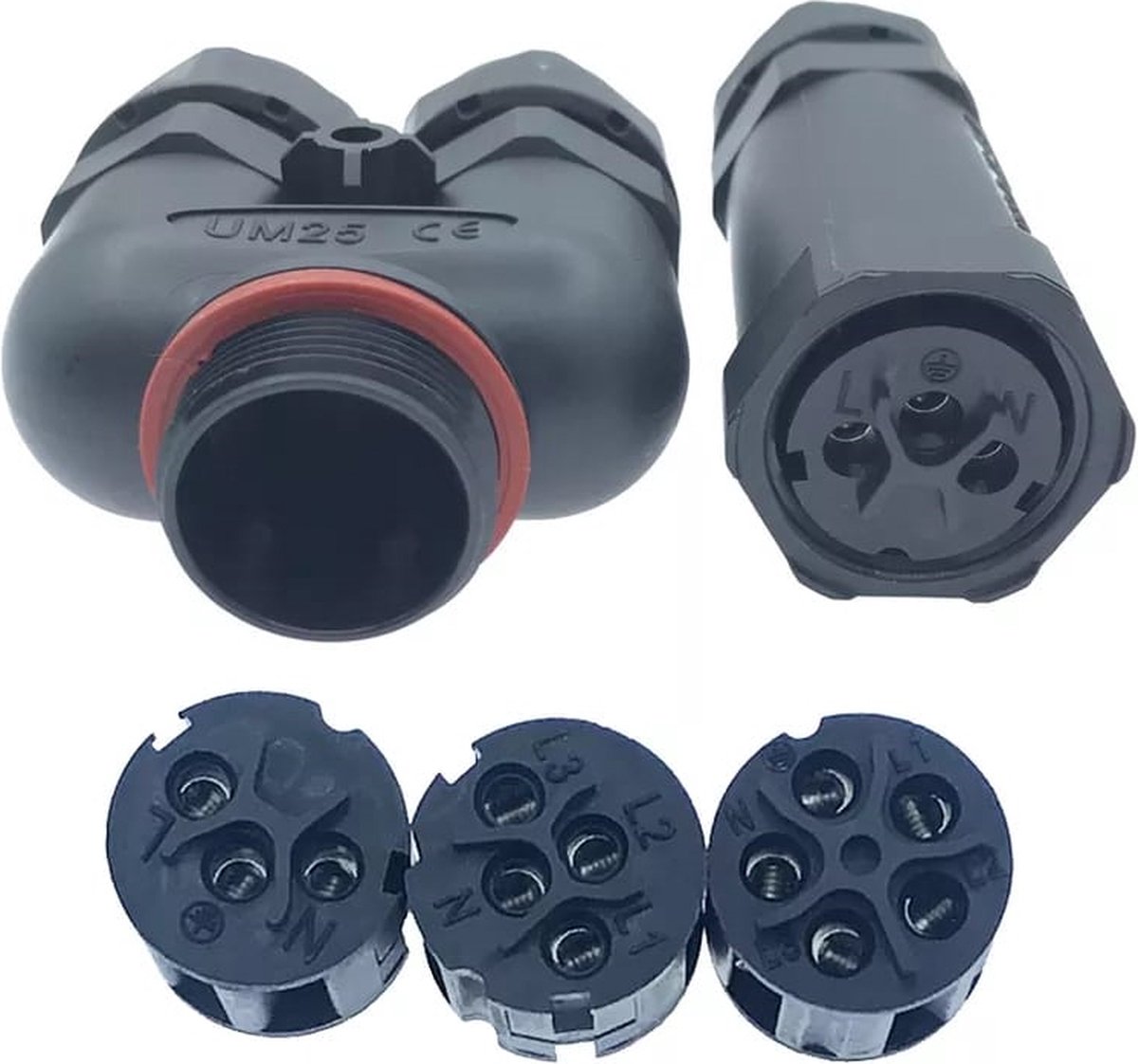 Waterdichte Y-vorm kabelverbinder connector - 3-polig - 230V - IP68 | bol