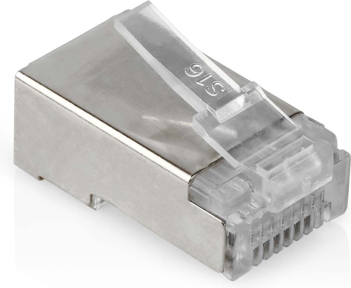 Modulaire RJ45 stekker - Cat 6 - Flexibele kern - Afgeschermd - 10 ...