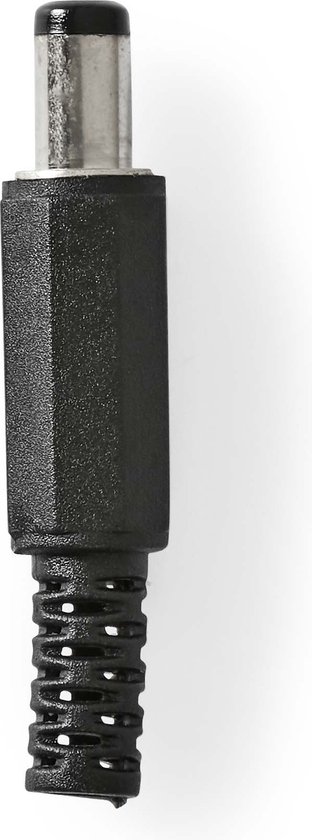 Dc plug - 2.1 x 5.5 mm - Lengte 9 mm - Zwart - Allteq | bol