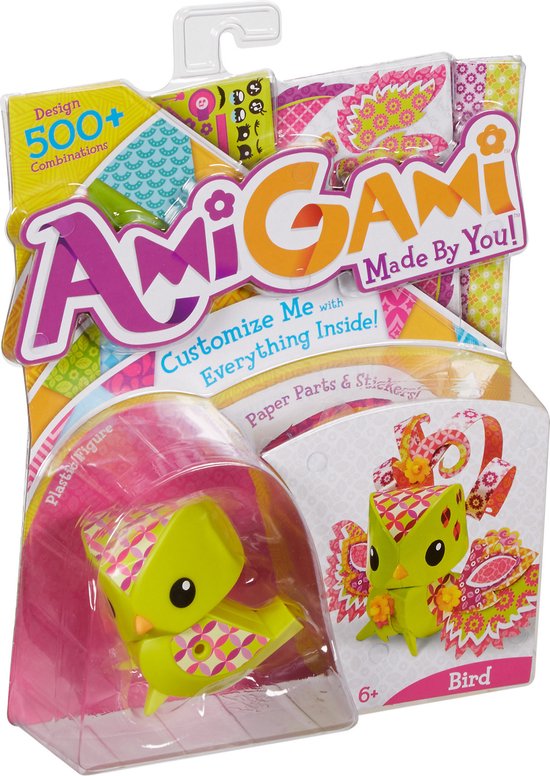 AmiGami vogelfiguurtje - creatief - meer dan 30 verschillende Ami Gami papieren onderdelen | bol