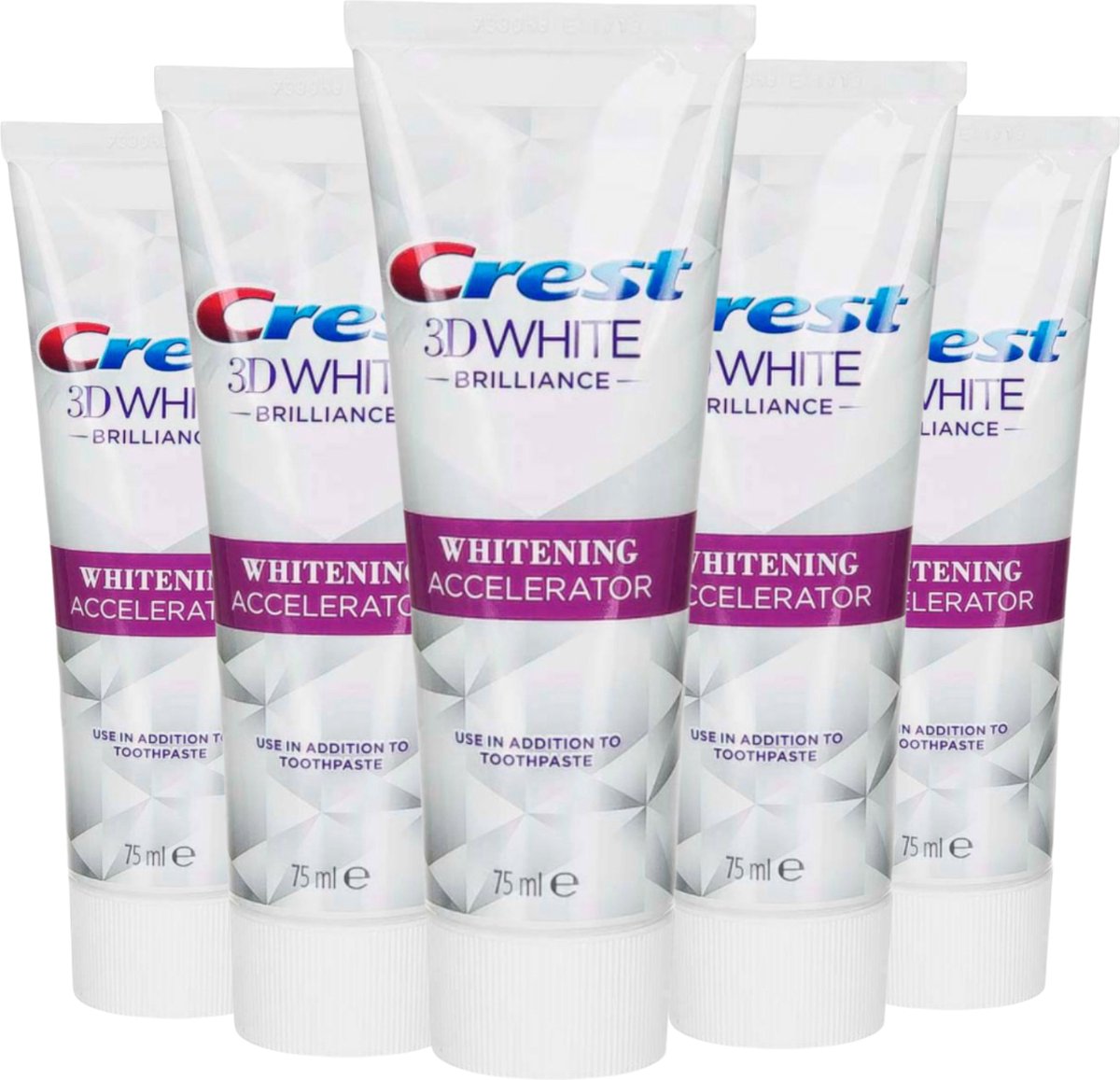 Crest 3D White Brilliance Dentifrice blanchissant - 5 x 75 ml - Pack ...