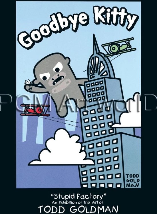 Todd Goldman - Goodbye Kitty King Kong Kunstdruk 61x91cm | bol.com