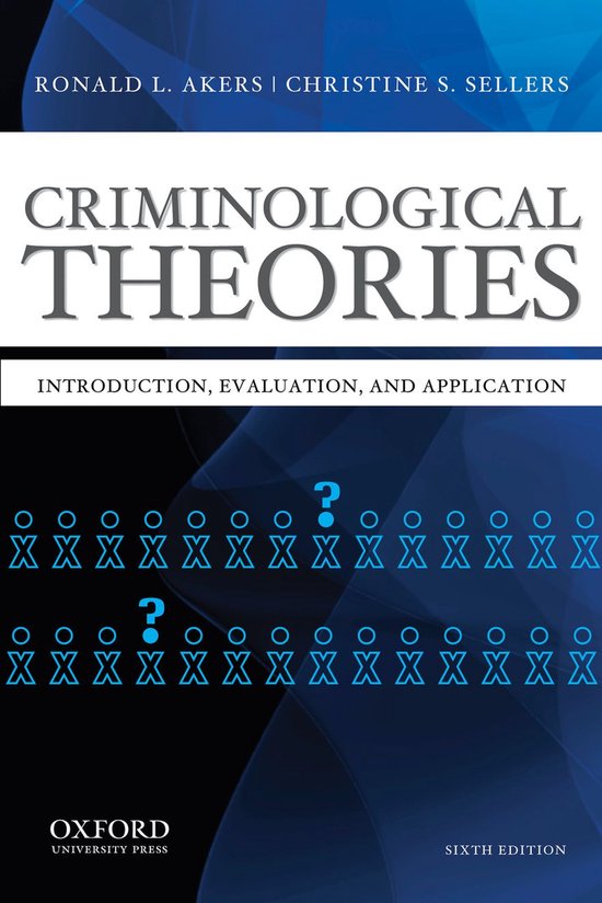 Criminological Theories | 9780199844487 | Ronald L. Akers | Boeken | bol