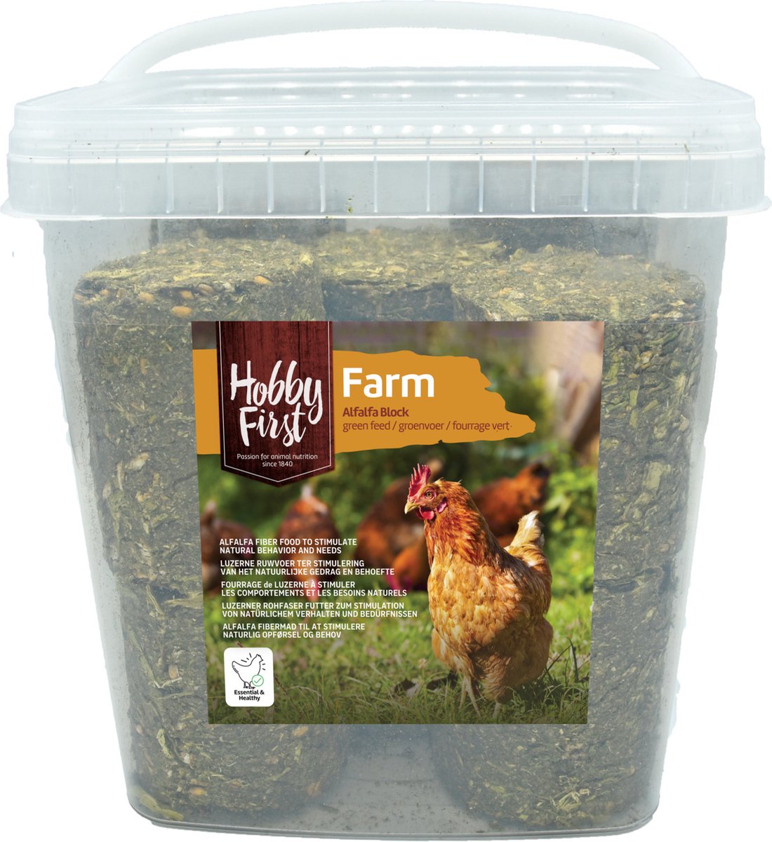 Hobby First Farm Alfalfa Block Groenvoer 2,5 kg | bol