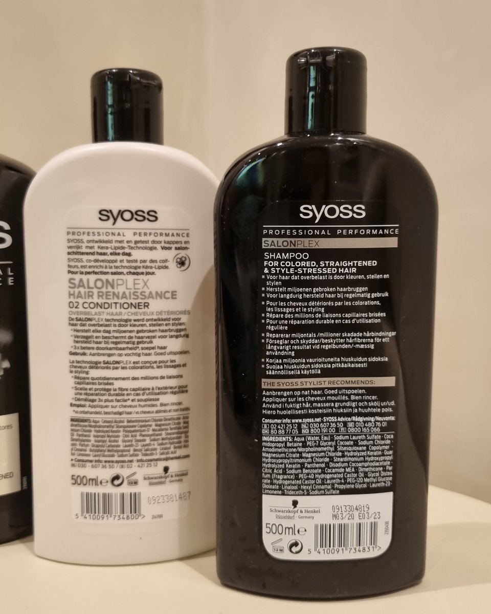 Syoss Salonplex Shampoo & Conditioner 4x500ml | bol.com