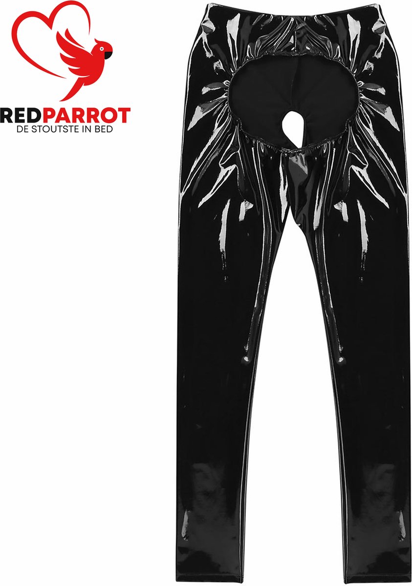 Erotische Latex broek voor Dames | Lange broek | Open billen en kruis ...