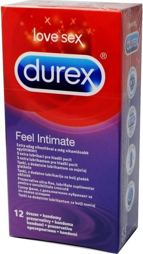 Durex Condooms Feel Intimate - 12 Stuks - Condooms Durex - Condoms ...