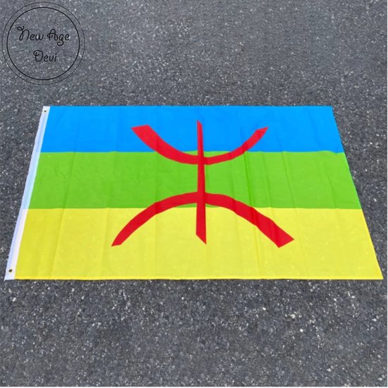Berber vlag - Grote Berberse Flag - Noord-Afrikaanse Berbers ...