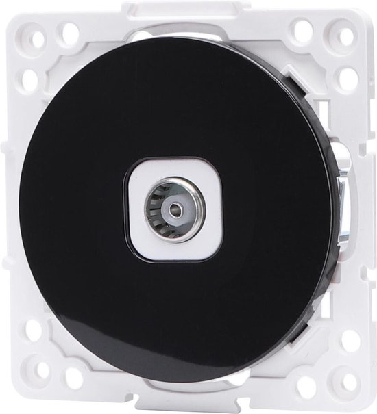Televisie Contactdoos - Wandcontactdoos Coax - Inbouw - Rond ...