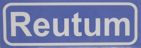 Koelkast magneet plaatsnaambord Reutum. | bol