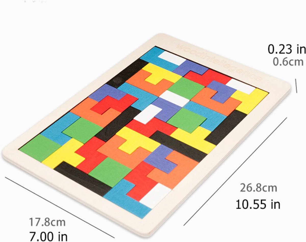 Houten Puzzel - Montessori Puzzel - Houten Speelgoed - Educatief ...