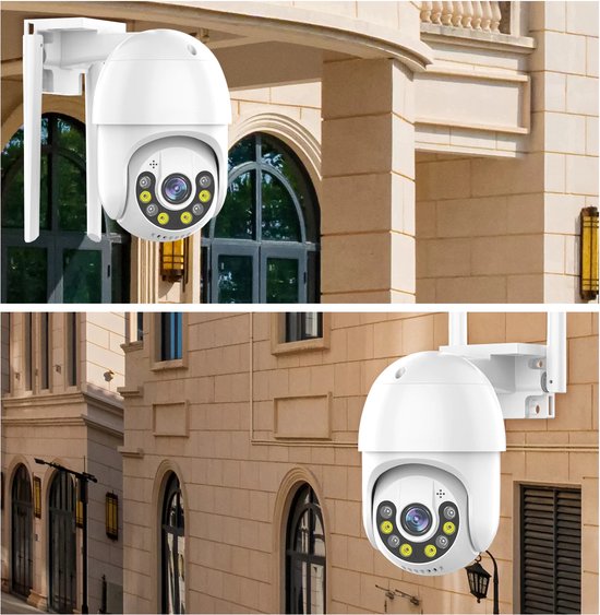 InHarmony® - Beveiligingscamera draadloos buiten - IP-camera PTZ 360° buiten - 4X... | bol.com