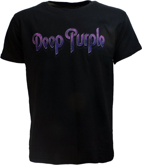 Deep Purple Vintage Logo Band T-Shirt Zwart - Officiële Merchandise ...