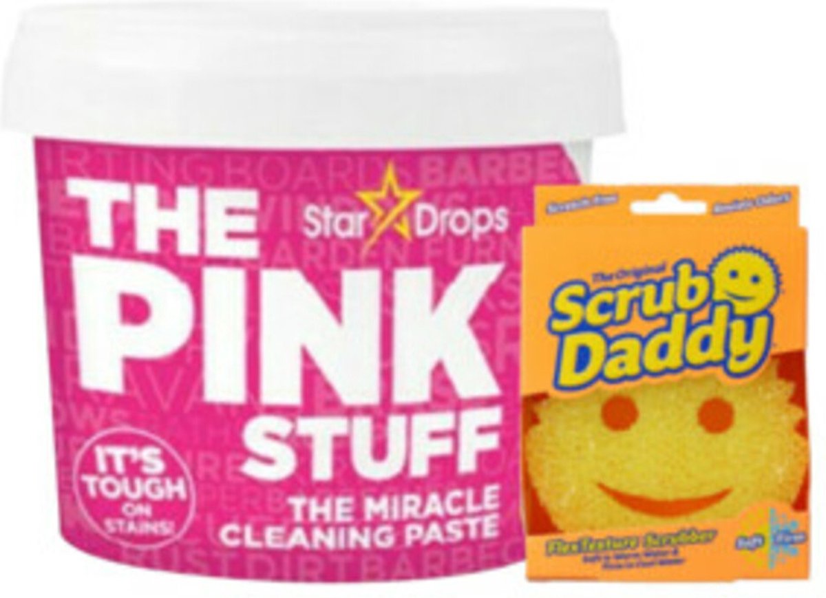 Scrub Daddy Spons & The Pink Stuff Schoonmaak Pasta Pakket | bol.com