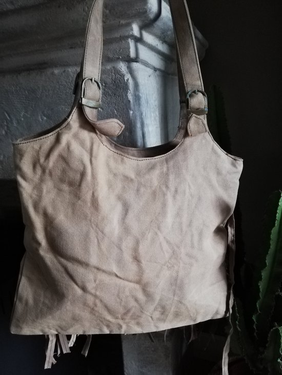 tas hand canvas franje gevoerd vintage uitstraling hoge kwaliteit | bol.com