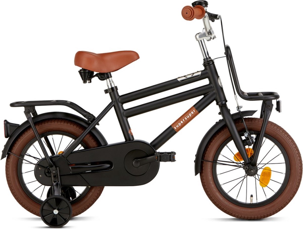 Supersuper Cooper Bamboo - Kinderfiets - Jongensfiets - 12 inch - Mat ...