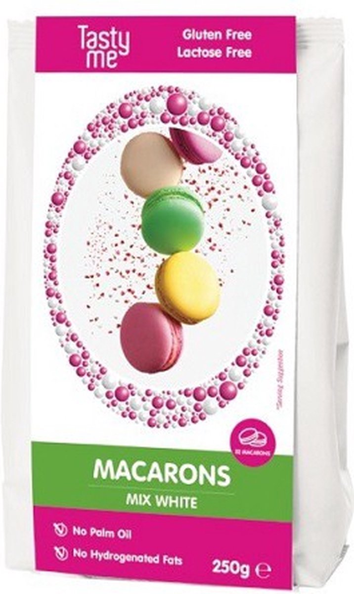 Macarons mix glutenvrij 250g - glutenvrij bakken - Tasty Me | bol