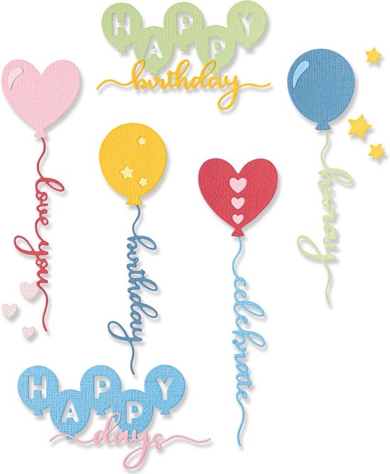 Sizzix Thinlits Die Set Balloon Occasions | bol