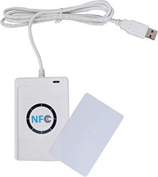 NFC / RFID Reader & Writer | ACR122U WIT | Lezen en schrijven van NFC Tags | Read &... | bol.com