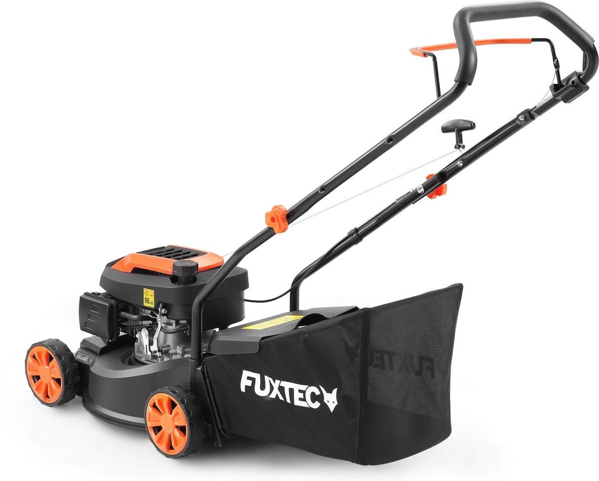 FUXTEC Grasmaaier benzine - 41cm - 80cc - Duwmaaier - Opvangbak 45L ...