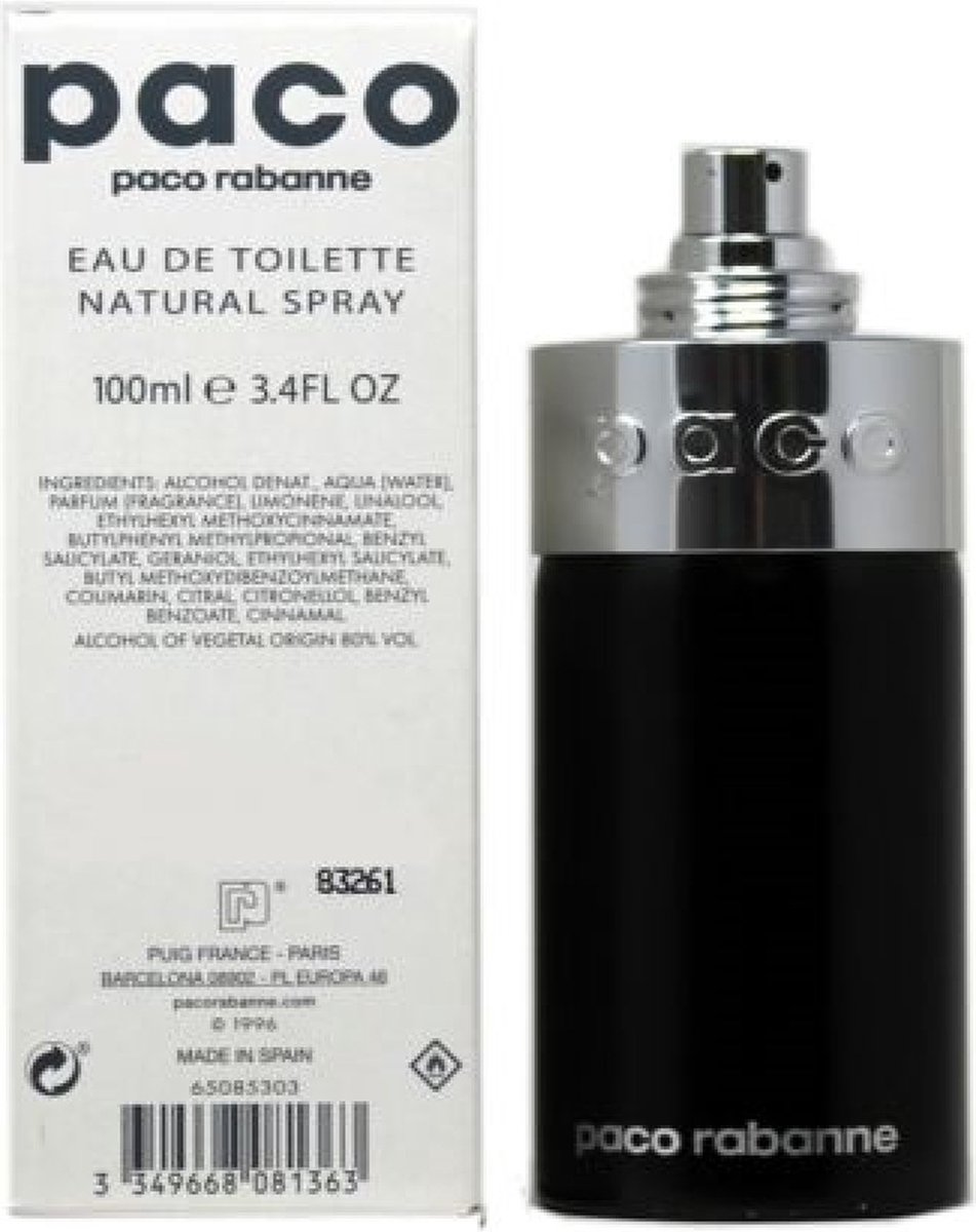 Paco Rabanne PACO Eau de Toilette Spray 100 ml | bol.com