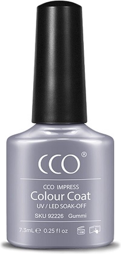 CCO Shellac - Gel Nagellak - kleur Gummi 92226 - Grijs - Dekkende kleur ...