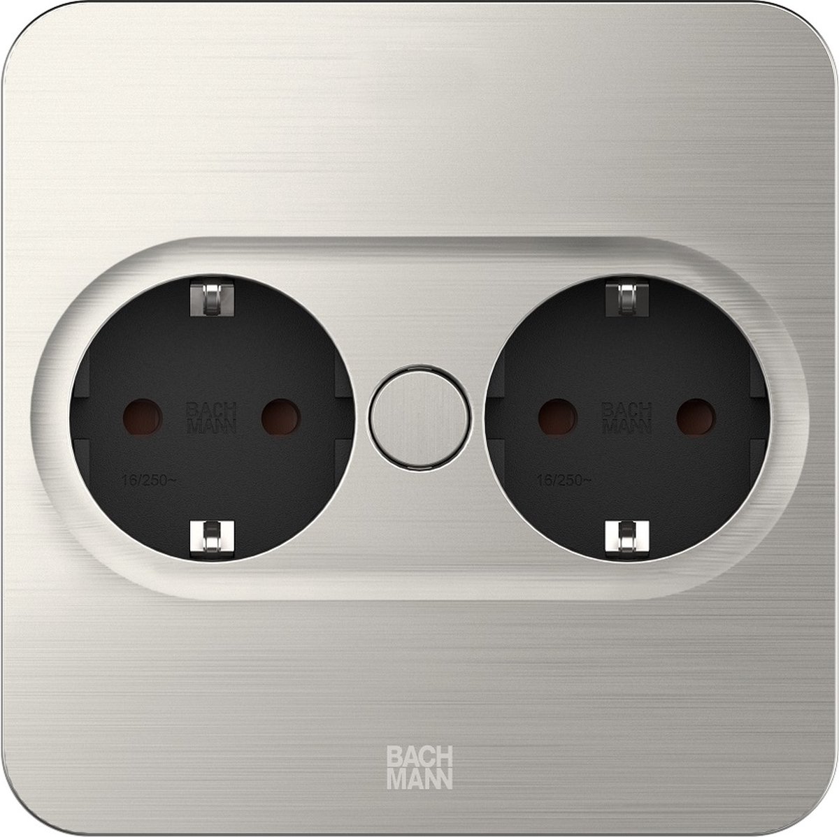 Bachmann Twist 2 met 2x stopcontact rvs vierkant | bol