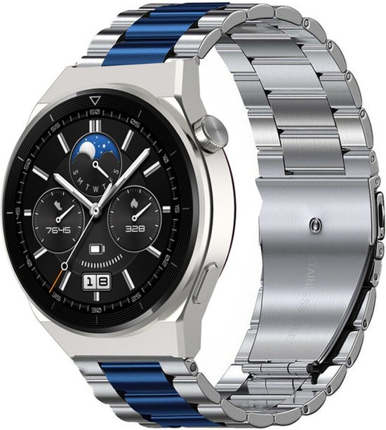 Strap-it Stalen schakel bandje - geschikt voor Huawei Watch GT / GT 2 ...